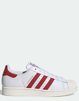 adidas Originals chaussures Superstar ii en blanc cloud / team victory