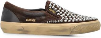 Golden Goose Homme, Chaussures, Brun, Taille: 44 EU Baskets VCE &agrave; Clous