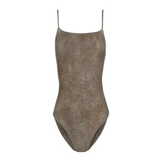 Cortana Dejavu Print Badeanzug - - Swimwear - Damen - Grau - L
