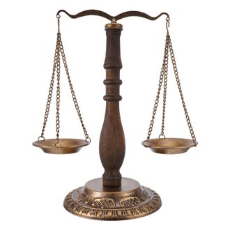 Pretyzoom Vintage-Waage aus Metall f&uuml;r Schreibtisch Eisenwaage-skulptur als Deko Retro-justizstatue Aesthetische B&uuml;roeinrichtung Antikes Wohnaccessoire mit Waag