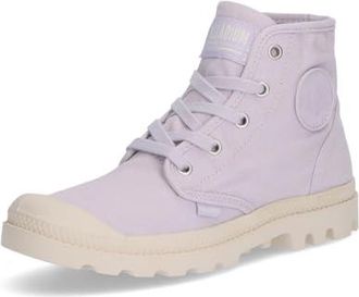 Palladium Pampa Hi - Baskets Hommes et Femmes en Coton, Semelle Intérieure EVA, Look Authentique - Vegan Friendly - Milk Galaxy - 36 EU