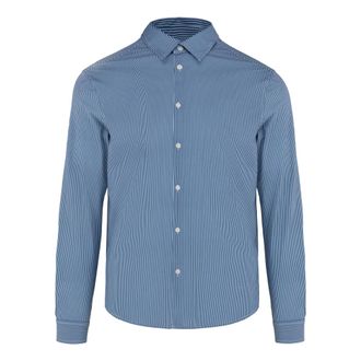 Bomboogie Homme, Chemises, Bleu, Taille: 2XL Chemise Ray&eacute;e Coupe Slim