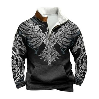 Generic Sweat Shirt Tendance Homme Laine Rose Cardigan 4 Promo Thermique Sweatshirt dans Moderne Message Duveteux Unisex Losange Coeur Velour Mont&eacute; Aviateur T