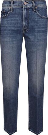 Mother Femme, Jeans, Bleu, Taille: W29 Jean Cheville Zipp&eacute; Rambler Taille Moyenne