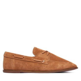 Calvin Klein Halbschuhe Calvin Klein Ess Boatshoe Suede HW0HW03290 Braun