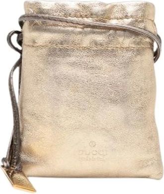 Gucci Pre-owned Mini Pouch - Femme - Pre-owned - Jaune - Taille: ONE Size
