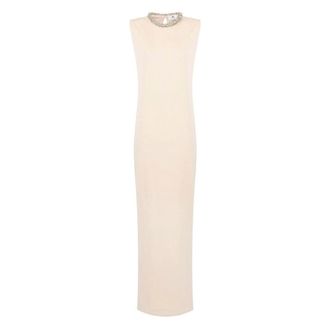 Elisabetta Franchi Damen, Kleider, Beige, XSGr&ouml;&szlig;e