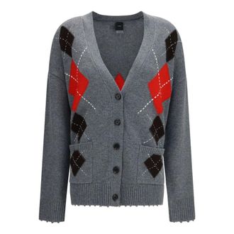Pinko Pinko - Gilet Bristol - Femme - Pulls - Gris - Taille: 34 FR