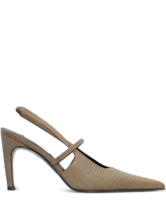 Toteme Pumps mit Eidechsen-Effekt 100mm - Nude