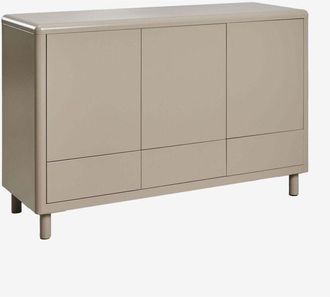 Sklum Sideboard 120x80 cm aus Michigan-Stahl Moka Braun