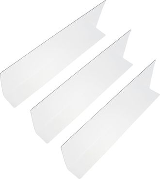 Aboofan PVC Regalteiler 3 Stücke L-Form Für Supermärkte Praktische Regaltrenner Aus PVC 35cm Hoch Robust Und Langlebig Für Geschäfte Und Lagerregale Sicheres 