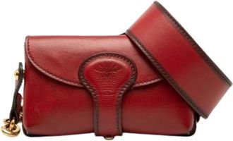 Dior Pre-owned D Bee Saddle Bag - Femme - Pre-owned - Rouge - Taille: ONE Size