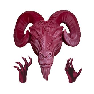 Generic Kuh Wanddeko Sukkulenten Harz Schaf Sch&auml;del Wanddeko Horn Stier Sch&auml;del Wand Skulpturen Wandstatue Sch&auml;del Schaf Skulptur Wandstatue Skulptur Rahmen
