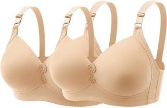 Generic Lingerie forte force de soutien pour femme, bretelles r&eacute;glables, couverture compl&egrave;te, soutien-gorge confortable sans armature, soutien-gorge sans arma