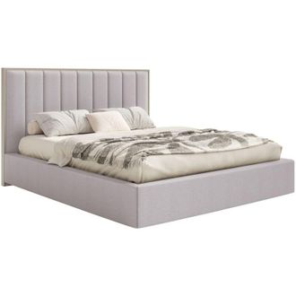 Selsey Selsey Togents - Polsterbett 140x200 mit Chenillebezug und LED, Grau