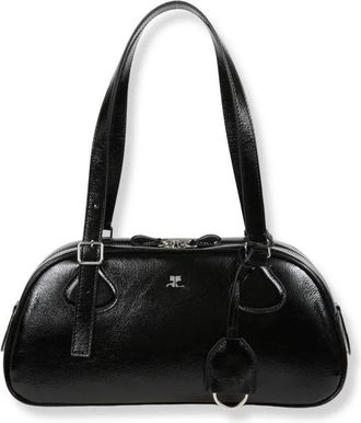 Courrèges Hobo Bags - Friday Bowling Leather Bag - Gr. unisize - in Schwarz - für Damen