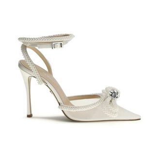 Mach & Mach Mach & Mach, Femme, Chaussures, Blanc, Taille: 37 1/2 EU Escarpins &agrave; talons hauts en soie