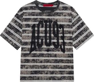 Acupuncture Acupuncture, Homme, Tops, Gris, Taille: XS Acid Stripes T-Shirt