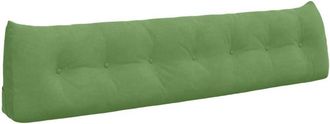 vidaXL vidaXL Coussin de Dos Vert clair 200 x 24 x 50 cm Velours