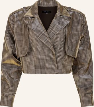 Helene Galwas Karierte Kurzjacke Jemina gold