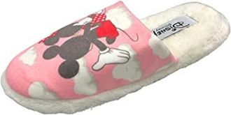 De Fonseca Chaussons femme Disney avec Minni et Mickey Chaussons dhiver Semelle int&eacute;rieure en poil doux et chaud, rose, 38/39 EU