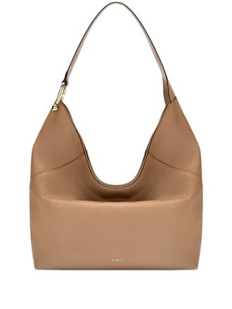 Furla Gro&szlig;e Lara Schultertasche mit Struktur - Nude