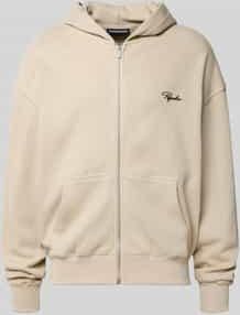 Pegador Oversized Sweatjacke mit Kapuze und Logo-Stitching