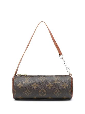 Louis Vuitton 1990-2025 Monogram Papillon Pochette Handtasche - Braun