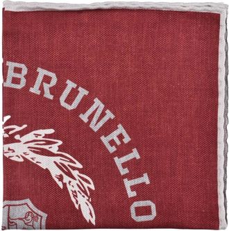 Brunello Cucinelli Homme, Accessoires, Multicolore, Taille: ONE Size Pochette de Costume Monogramme