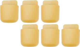 Generic RASTKY Selbstklebendes Wandmontage-Fernbedienungshalter-Organizer-Set, Premium-Telefonst&auml;nder aus Kunststoff mit Ladeanschluss f&uuml;r B&uuml;ro, Klassenzimmer