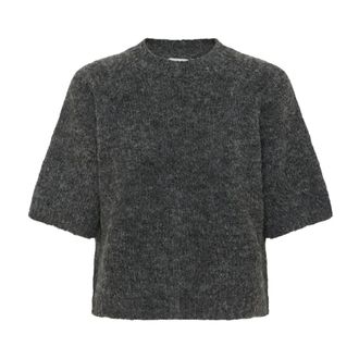 Kaffe KAemilie Cropped Knit Pullover - Femme - Pulls - Noir - Taille: 46 FR