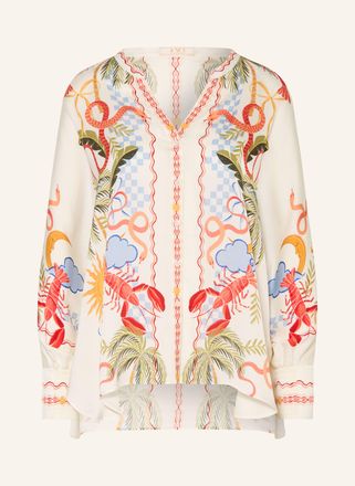 IVI Collection Ivi Collection Blusenshirt Aus Seide weiss
