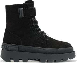 D.Franklin Damenstiefel Mittelschnitt All Track Strap Schwarz - Damenstiefel - Freizeitmode - Gr&ouml;&szlig;e (41) - Modell all track