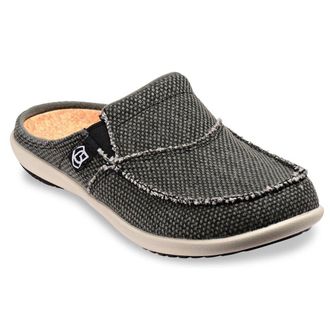 Spenco Womens Siesta Slide Mule, Charcoal Grey, 6 M US