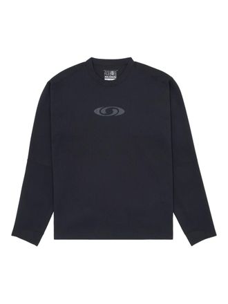 MM6 Maison Margiela X Salomon t-shirt &agrave; manches longues &agrave; logo - Noir