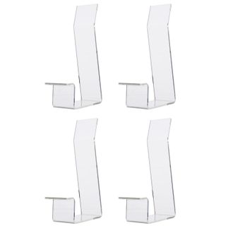 NUOBESTY 4 St&uuml;ck Acryl Schuhhalter Transparenter Schuhpr&auml;sentationsst&auml;nder f&uuml;r High Heels und Sneaker Platzsparender Ladenschuhhalter f&uuml;r Zuhause und Einzelhan