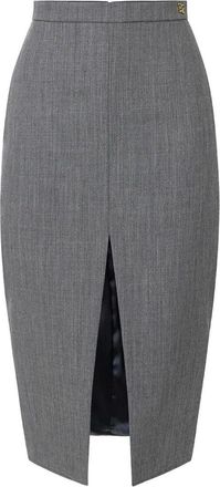 Elisabetta Franchi Jupe Midi - Gris