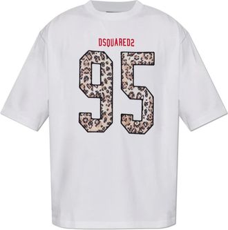 Dsquared2 Homme, Tops, Blanc, Taille: S T-shirt Logo