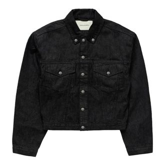 Entire studios Entire Studios, Femme, Vestes, Noir, Taille: 38 FR Shrunken Denim Jacket