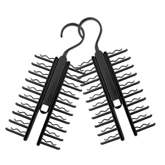 Healifty 2 St&uuml;ck Multifunktionaler G&uuml;rtelhalter und Schalaufh&auml;nger aus Robustem Kunststoff Platzsparender Kleiderschrank Organizer f&uuml;r Schals Krawatten und G&uuml;r