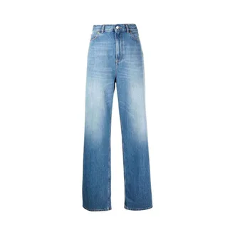 Valentino Relaxed-Fit Cotton Jeans - Blue