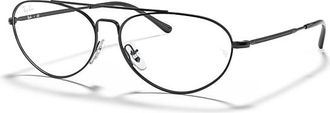 Ray-Ban Rb6454 Optics Schwarz Glänzend Fassung Klar Glas 58-14
