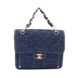 Chanel Pre-owned Matelasse Denim Backpack - - Pre-owned - Damen - Blau - ONE SIZE