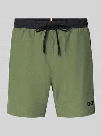 HUGO BOSS Badeshorts mit Kontrast-Logo Modell STARFISH