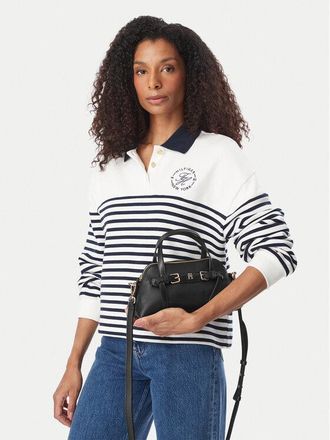 Tommy Hilfiger Handtasche Th Buckle Mini Tote AW0AW19034 Schwarz
