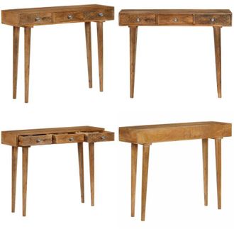 vidaXL Konsolentisch Mangoholz Massiv 102 x 30 x 79 cm - Mangoholz Tisch - Massiver Konsolentisch