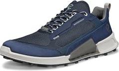 Ecco Biom 2.1 Cross Mountain Chaussures de course basses imperméables pour homme, Cuir marine/titane, 9-9.5