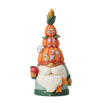 Enesco Jim Shore Heartwood Creek Four Seasons Harvest Pumpkin Hat Zwerg Figur 15,5 cm