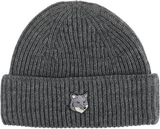 Maison Kitsun&eacute; Bonnet c&ocirc;tel&eacute; en laine