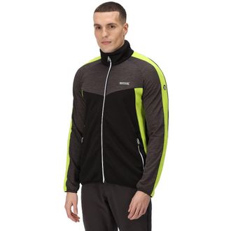 Regatta Yare VI Softshell-Jacke f&uuml;r Herren, Gr&ouml;&szlig;e L, Schwarz / Kiwi, Schwarz/helles Kiwi, L